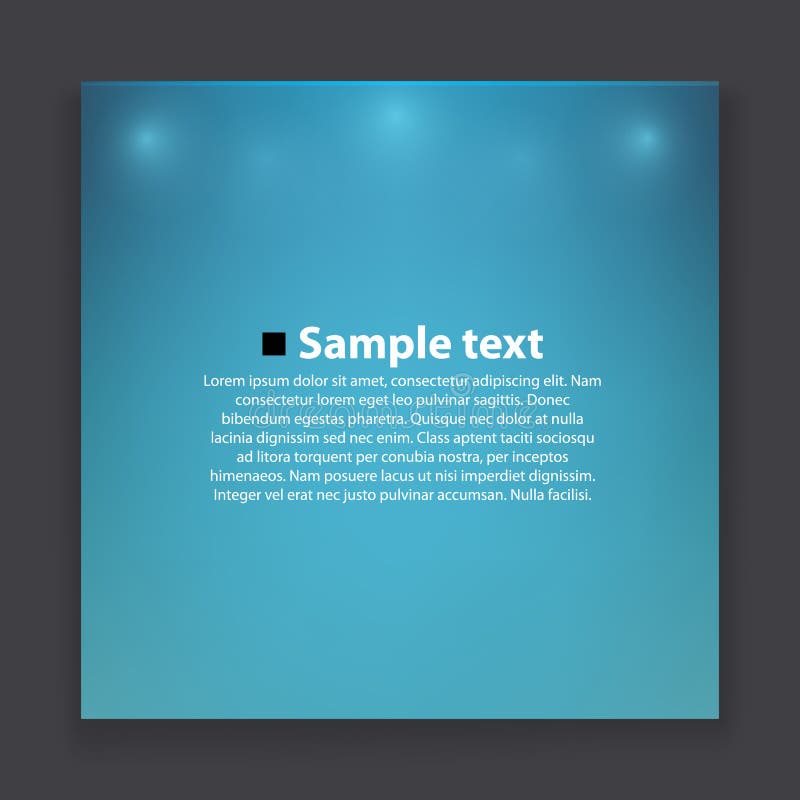 Blue Rectangle Banner with Reflections Stock Vector - Illustration of ...