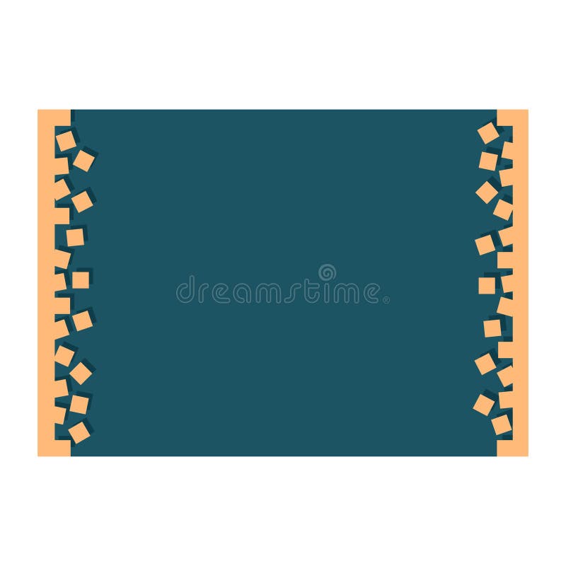 Blue Rectangle with Pixel Fade Effect Brochure Element Design Stock ...