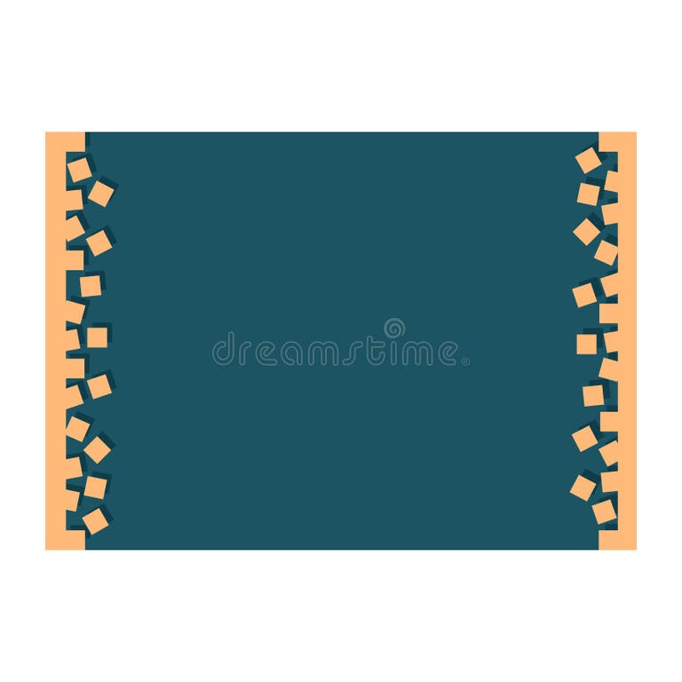 Blue Rectangle with Pixel Fade Effect Brochure Element Design Stock ...