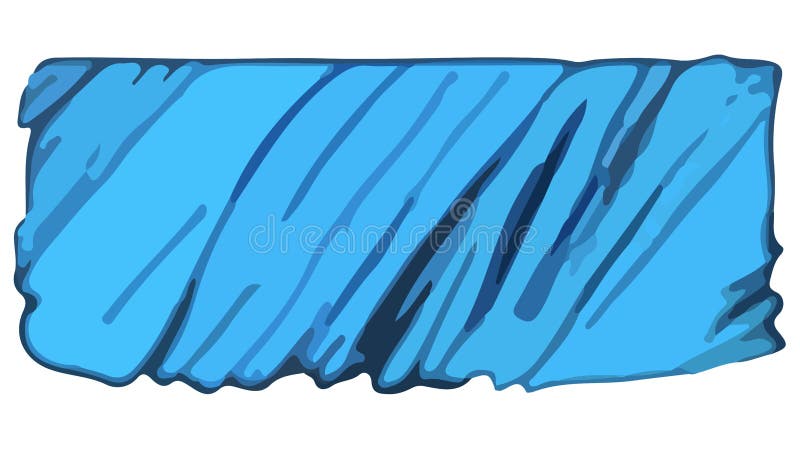 Blue Rectangular Shape with Diagonal Brush Strokes in Grunge Style ...