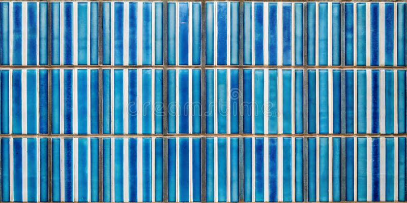 Blue Rectangular Tile Mosaic Vertical Stripes Stock Illustration ...