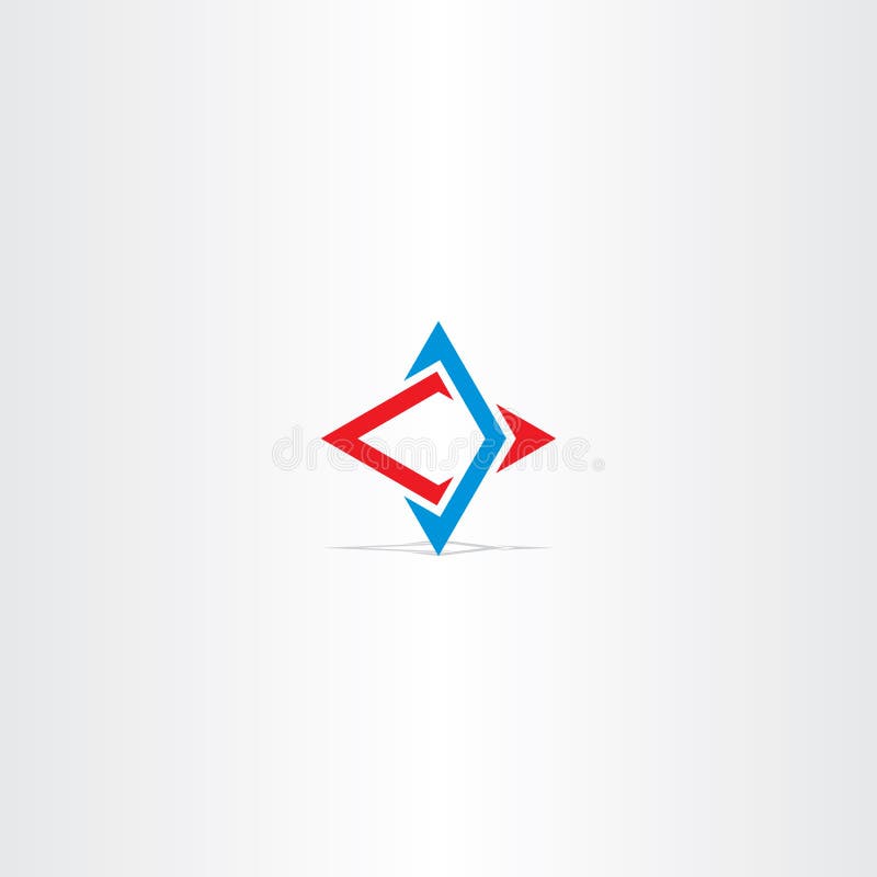 Blue Red Abstract Business Technology Logo Vector Stock Vector ...