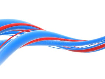 Blue and red abstract wave stock illustration. Illustration of ...