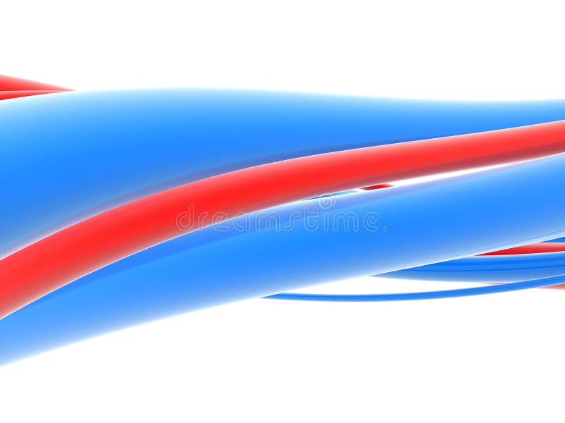 Blue and red abstract wave stock illustration. Illustration of design ...