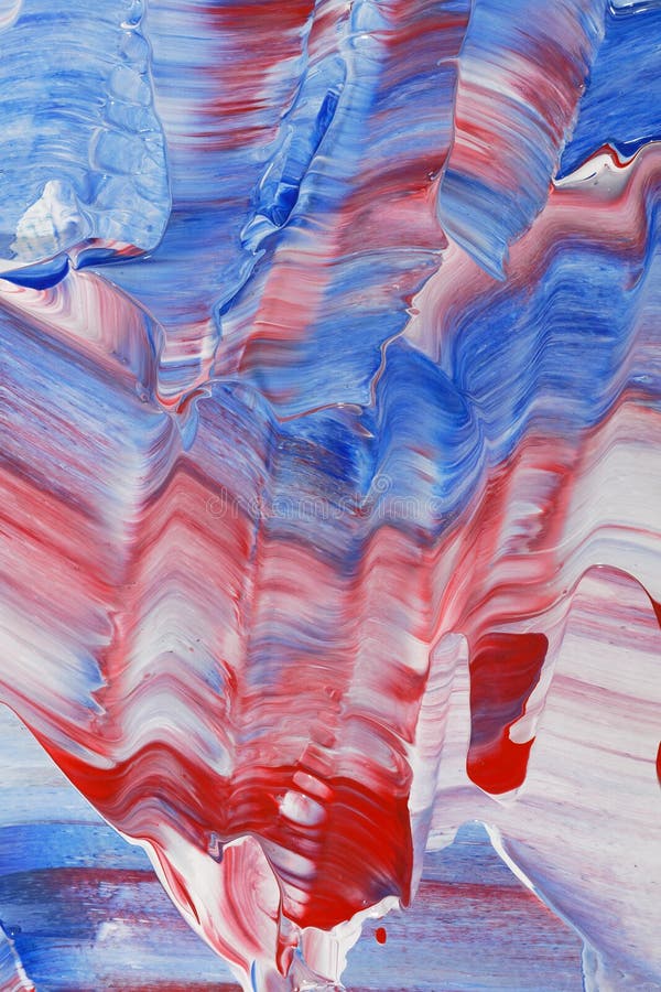 Blue and Red Acrylic Painting Stock Image - Image of motif, graphics ...