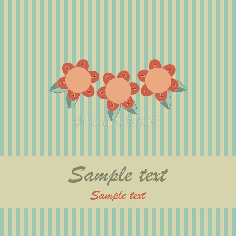 Blue and red card stock vector. Illustration of card, lovely - 9204934