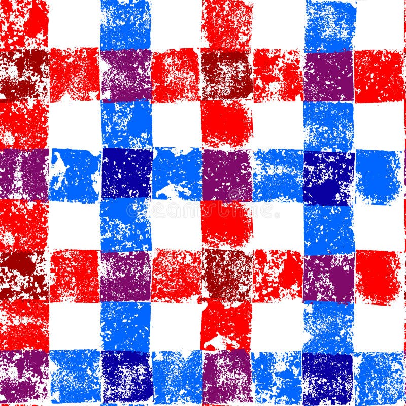 Red White Checkered Watercolor Stock Illustrations – 272 Red White ...