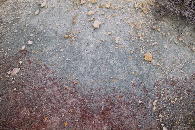 Blue and red clay soil stock photo. Image of grained - 188284594