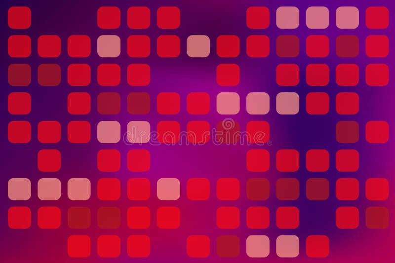Blue Red Color Gradient Background with Rounded Squares, Texture Blur ...