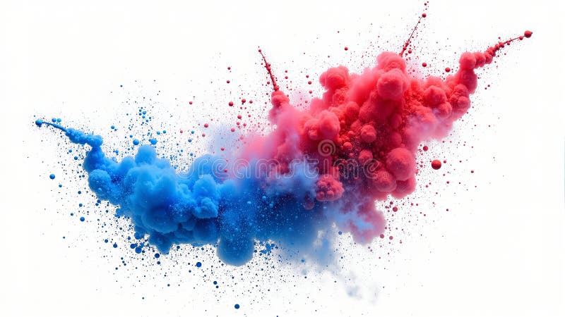 Color Powder Burst Frame, Colored Splash, Colorful Explosion and Frame ...