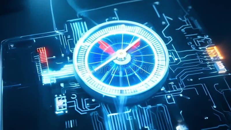A Blue and Red Compass is Displayed on a Black Background Stock Video ... A Blue and Red Compass is Displayed on a Black Background Stock Video ...