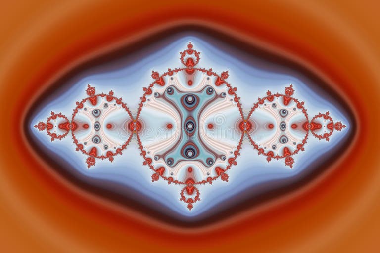 Blue Red Diamond Fractals stock illustration. Illustration of circle ...