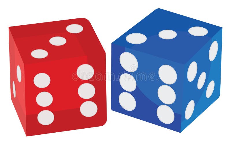 Red Blue Dice Stock Illustrations – 2,238 Red Blue Dice Stock ...
