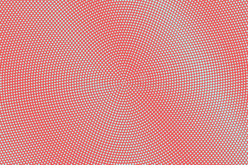 Blue and Red Dotted Halftone. Radial Subtle Dotted Gradient. Half Tone ...