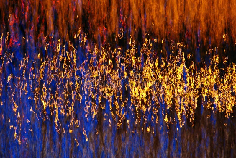 Blue-red-gold Night Water Texture 2, Las Vegas Stock Photo - Image of ...