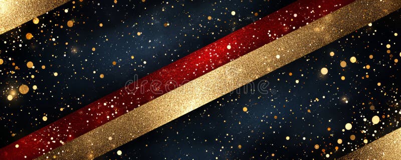 A Blue, Red, and Gold Radiating Pattern is Formed by Abstract Diagonal ...