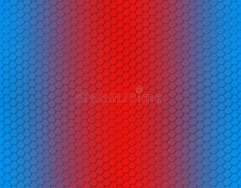 Blue and Red Gradient Snake Skin Horizontal Pattern, Round Scale Stock ...