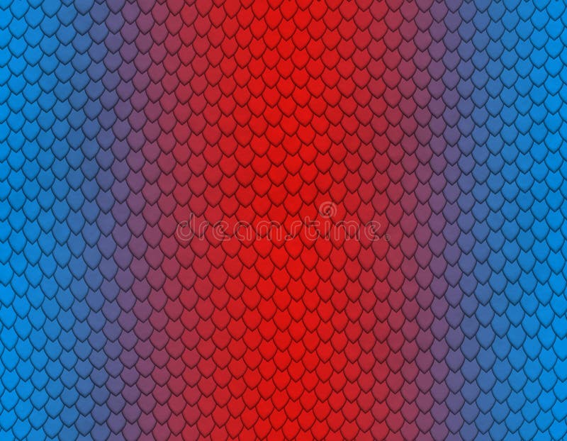 Blue and Red Gradient Snake Skin Pattern, Sharp Scale Stock ...