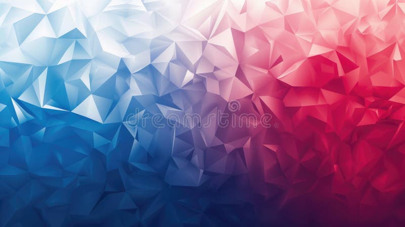 Blue and Red Gradient Web Background with Small Geometry. Stock ...