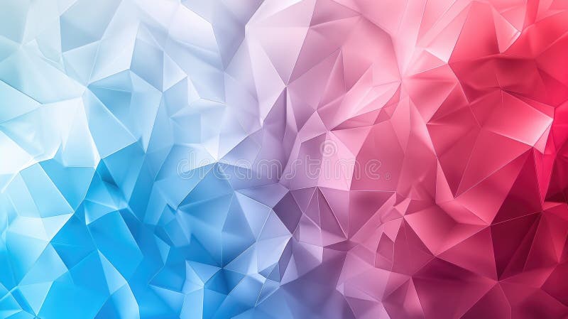 Blue and Red Gradient Web Background with Small Geometry. Stock ...