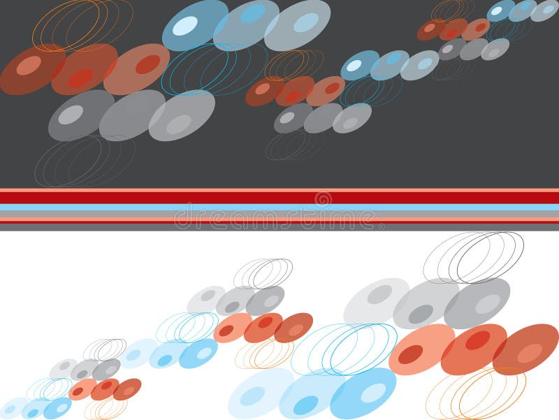 Blue, Red and Grey Retro Dots Stock Vector - Illustration of frame ...