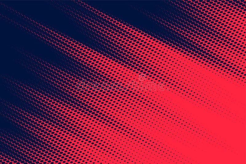 Blue and Red Halftone Texture Background in Modern Style Stock Vector ...