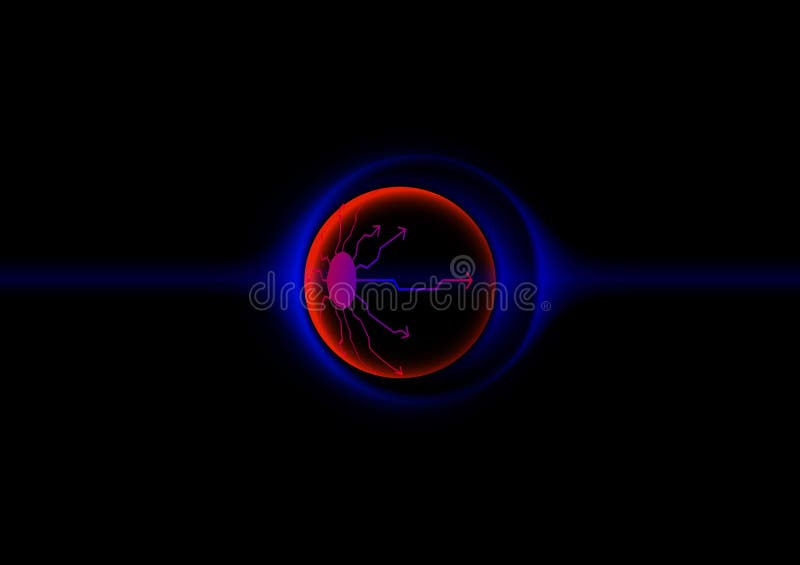 Blue and Red High Tech Futuristic Cyberspace Technology Background ...