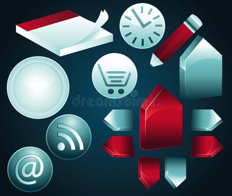 Block Icons Red Stock Illustrations – 2,462 Block Icons Red Stock ...