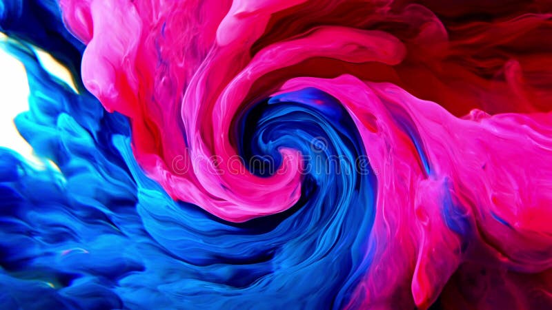 Blue and Red Ink Splash Isolated on White Background, Abstract Cloud ...