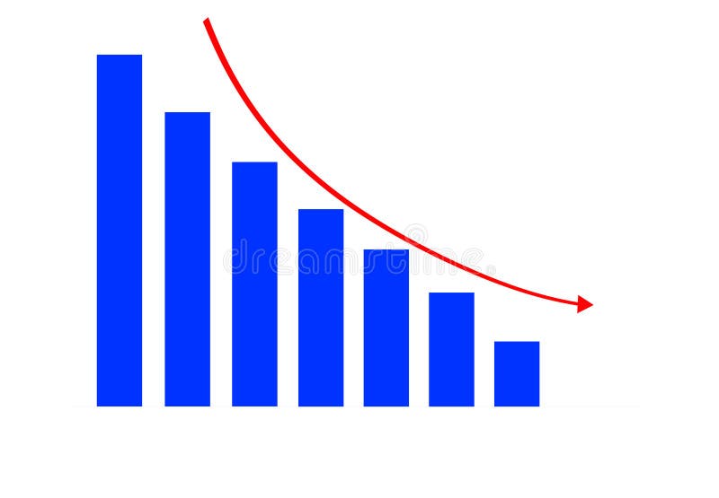 Red and blue graph stock illustration. Illustration of information ...