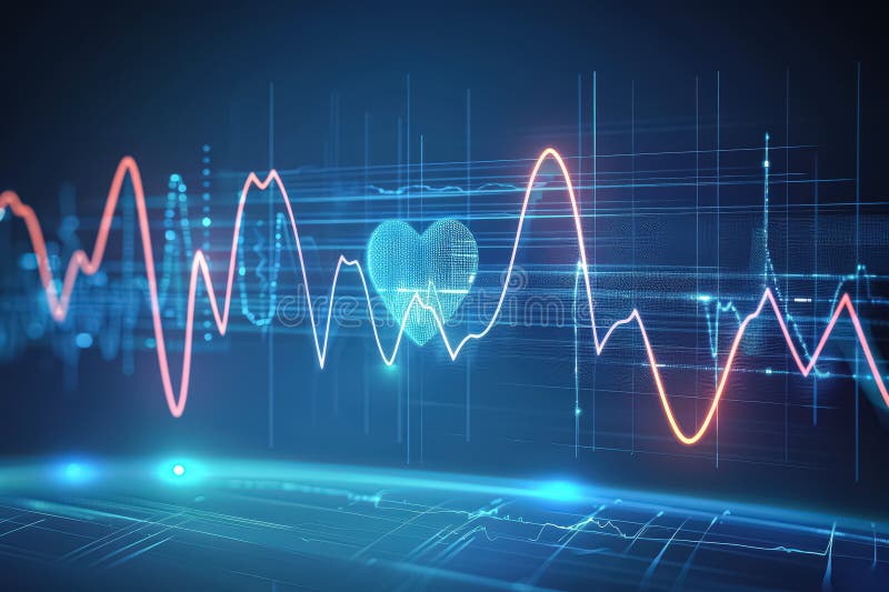 A Blue and Red Line Graph with a Red Line that is almost Touching the ...