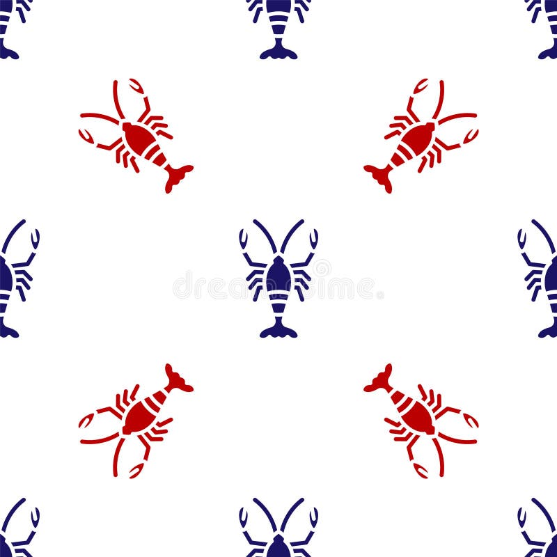 Blue Lobster Pattern Stock Illustrations – 558 Blue Lobster Pattern ...