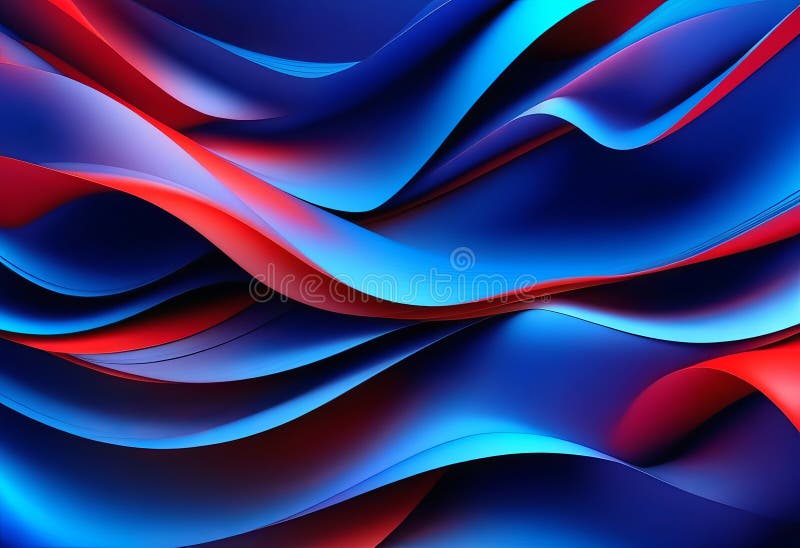 Blue Red Modern Card Dynamic Abstract Background Stock Illustration ...
