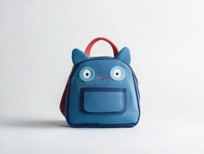 Blue and Red Monster Backpack for Kids - Cute and Fun Design Stock ...
