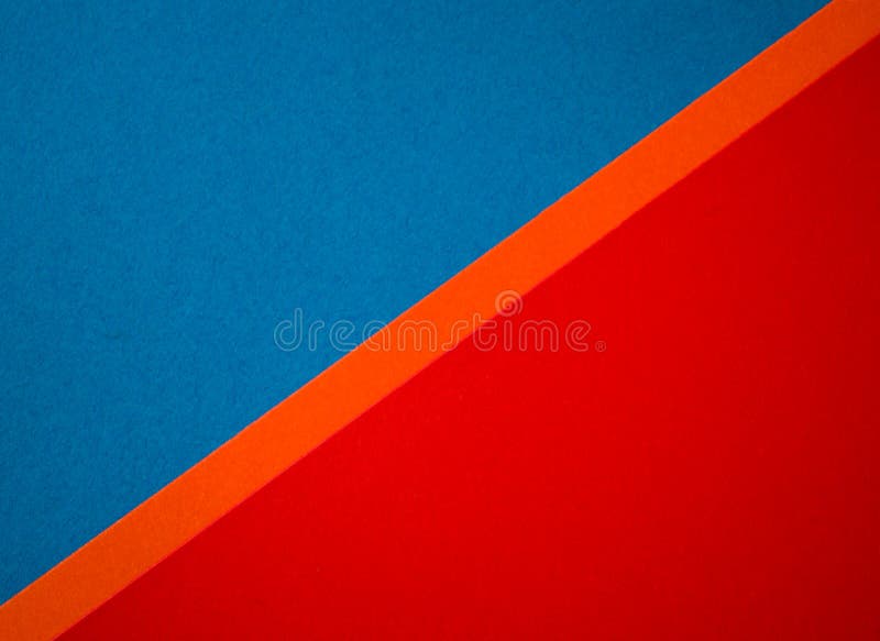 Blue , Red and Orange Diagonally Divided Colored Paper Textured ...