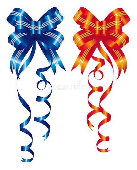 Blue and red ribbon stock vector. Illustration of symbol - 20082499