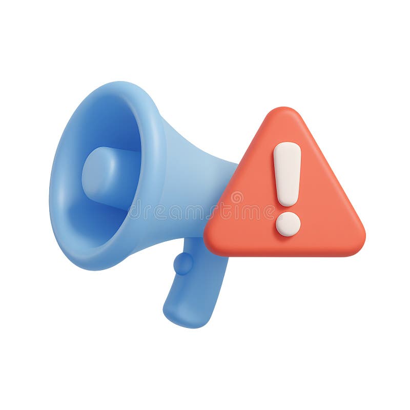 A Blue and Red Sign with an Exclamation Point on it Stock Illustration ...