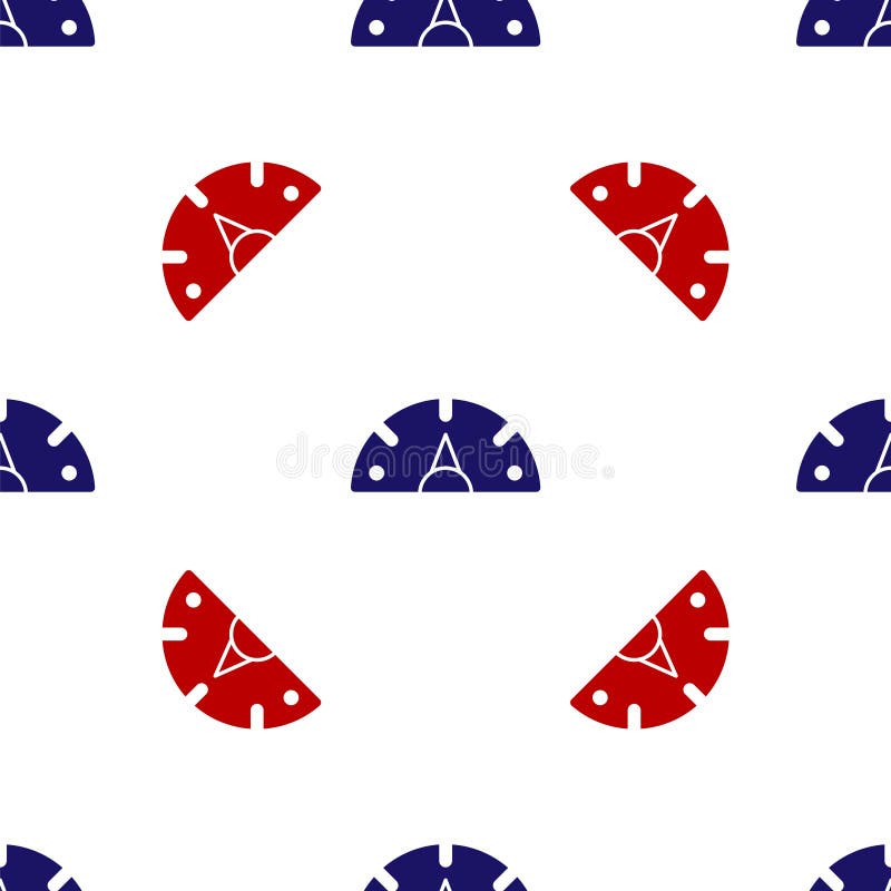 Blue Speedometer Icon Isolated on White Background. Logo Design ...