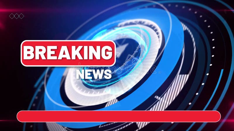 Blue and Red Theme Breaking News Opening Animated Video Stock Footage ...