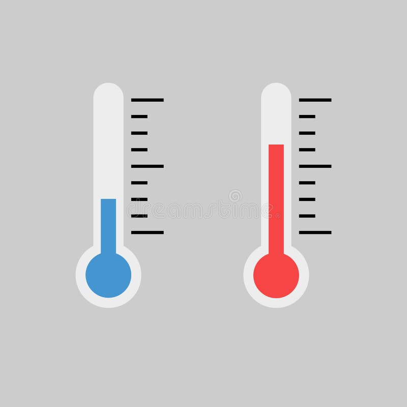 Thermometer Indicators Icons Set, Simple Style Stock Vector ...