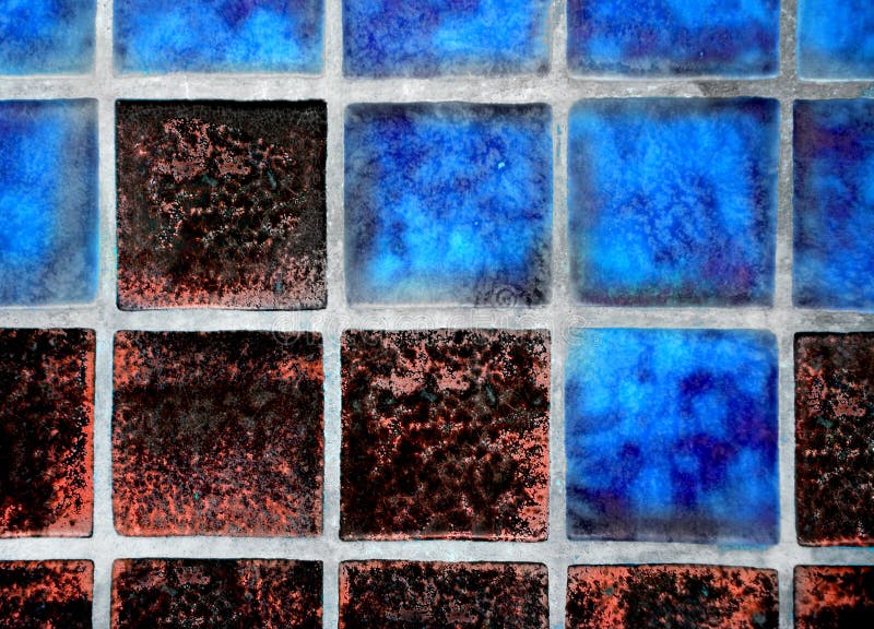 Blue and Red Tile stock photo. Image of cold, scratched - 5463442
