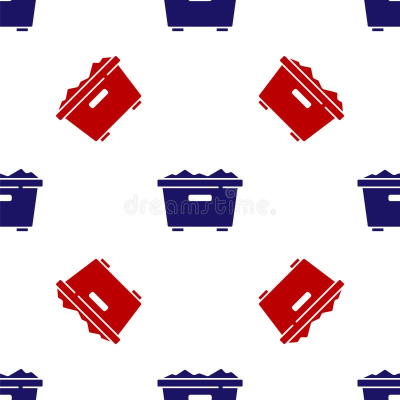 Garbage Bin Pattern Seamless Blue Stock Illustrations – 560 Garbage Bin ...