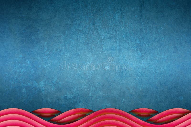 Blue and Red Unique Waves Abstract Background Desi Stock Illustration ...