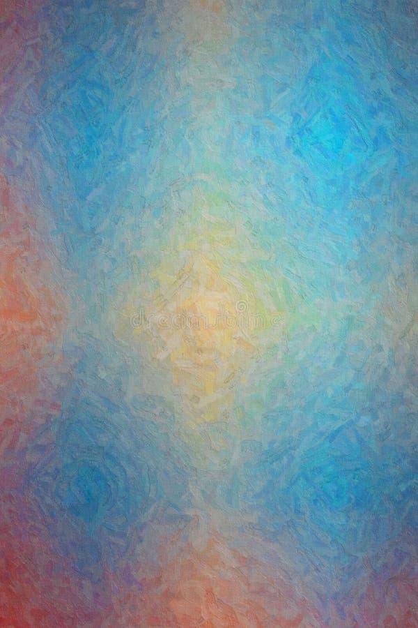 Blue, Red and Vanilla Impasto with Color Variations Vertical Background ...
