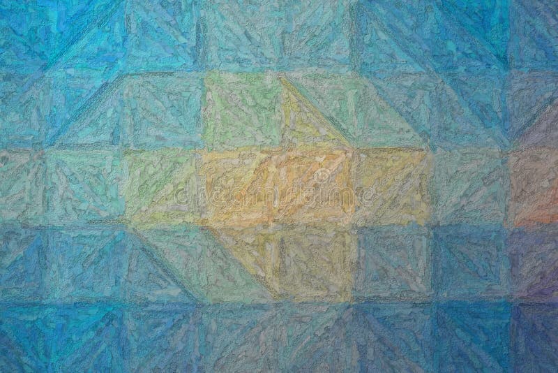 Blue, Red and Vanilla Textured Impasto Background Illustration. Stock ...