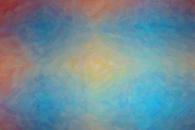 Blue, Red and Vanilla Watercolor on Paper Background Illustration ...