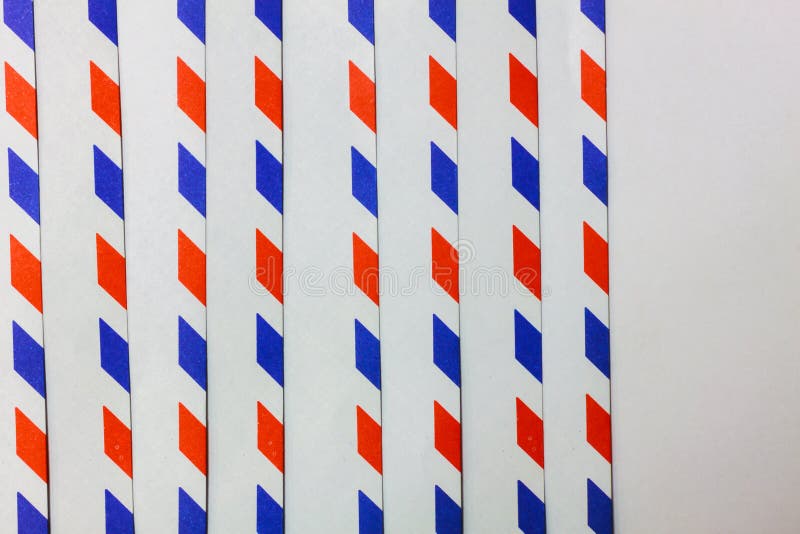 Blue,red,white Vertical Line on White Background. Stock Photo - Image ...