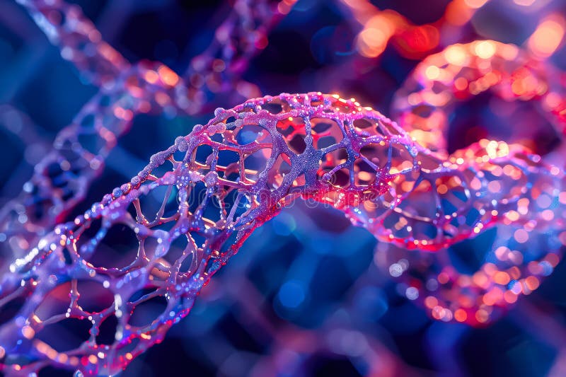 Blue and Red Wire Mesh with a Purple and Red Spiral Stock Illustration ...