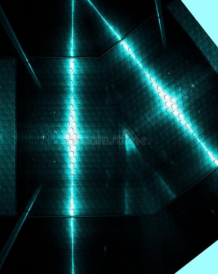 Blue Reflecting Metallic Surface. Technological Texture and Background ...