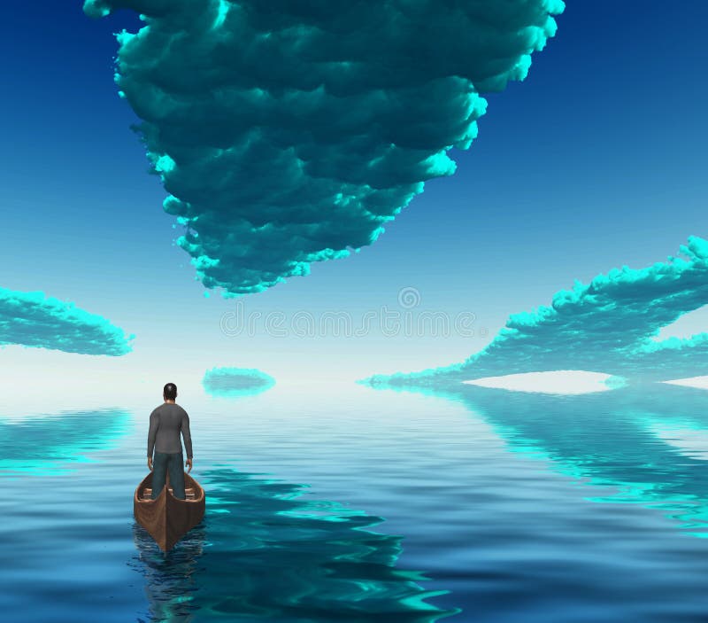 Blue reflections stock illustration. Illustration of deep - 83421342